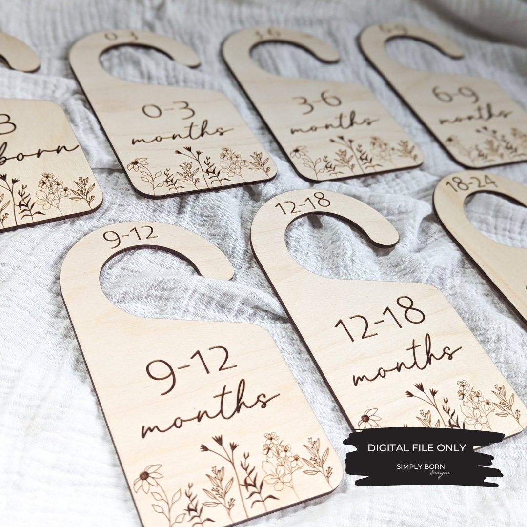 Baby Closet Dividers SVG, Closet Organizer SVG, Baby Milestone SVG ...