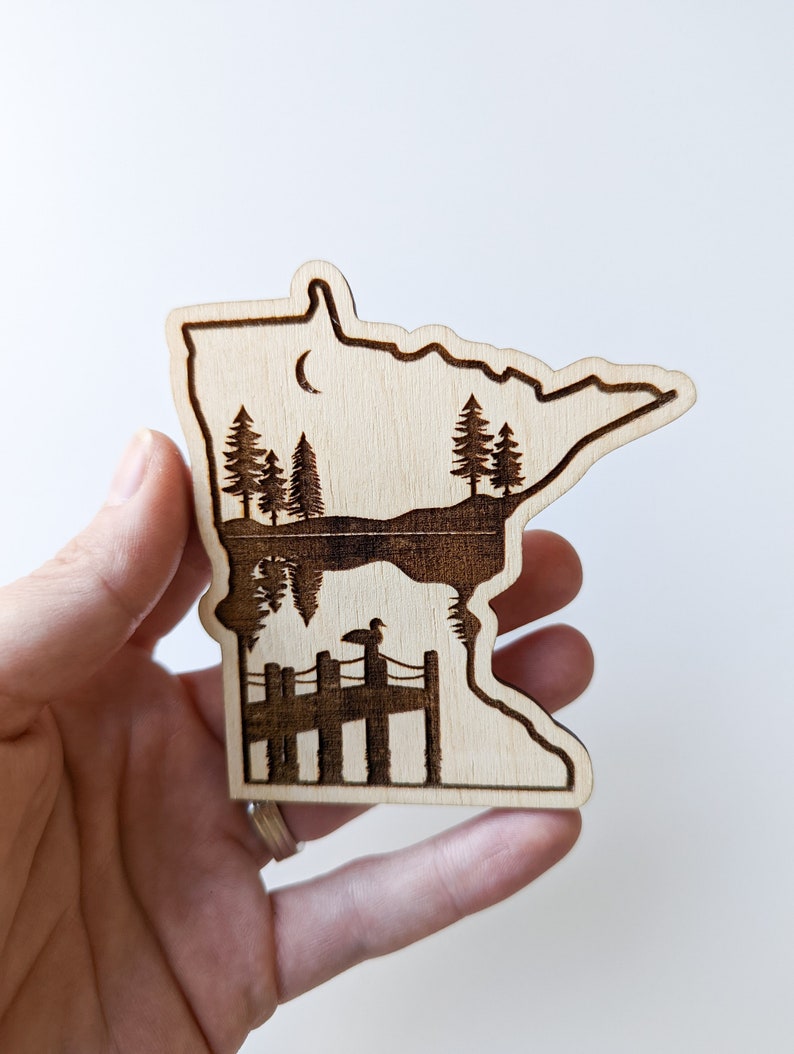 Minnesota Magnet State Magnets Minnesota State MN Decor - Etsy