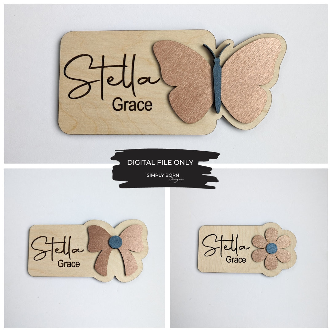 SVG Bundle, Girl Name Sign SVG, Girl Nursery SVG, Girl Room Digital ...