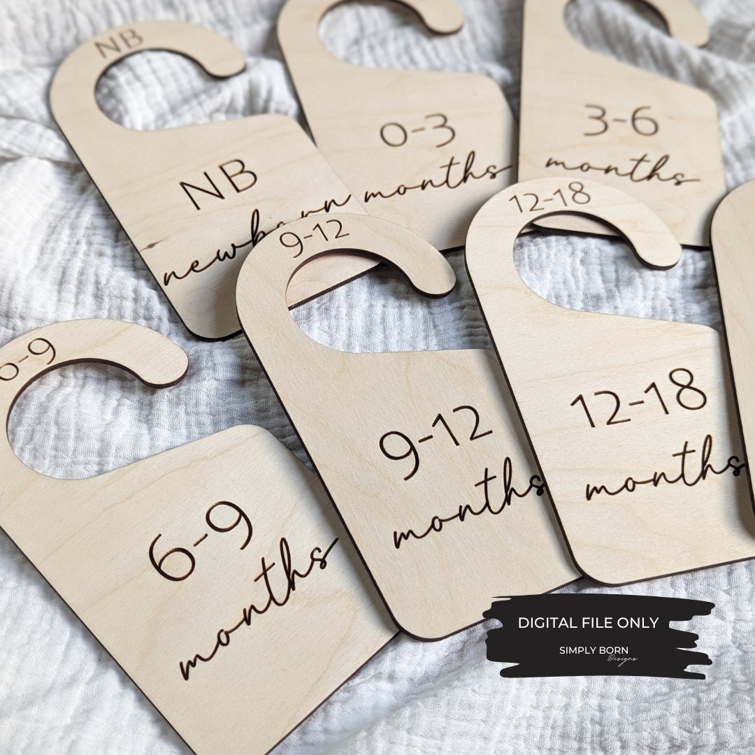 Baby Closet Dividers SVG, Closet Organizer SVG, Baby Milestone SVG ...