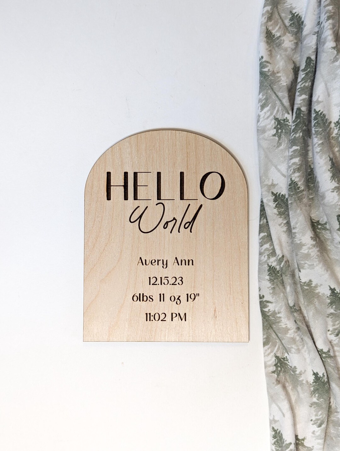 Hello World Baby Sign, Hospital Sign, Baby Announcement Sign, Baby ...