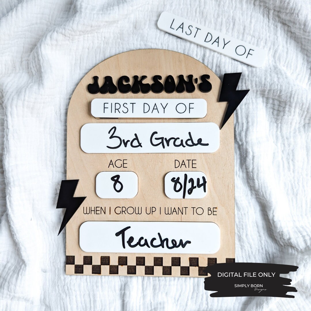 Back to School Sign Svg, End of School SVG, First Day of School Svg ...