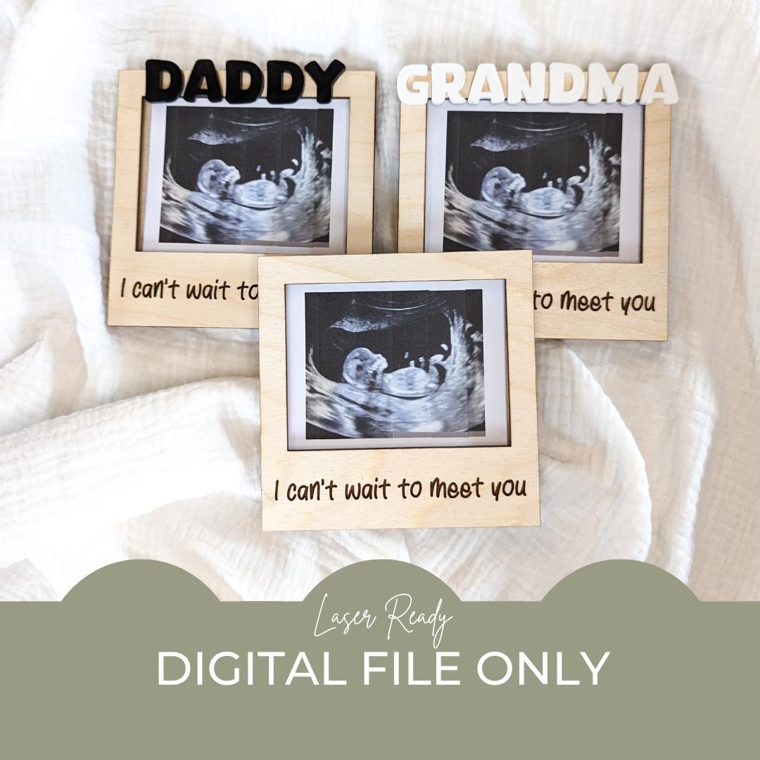 Fridge Photo Magnet Svg, Pregnancy SVG, Baby Announcement Svg ...