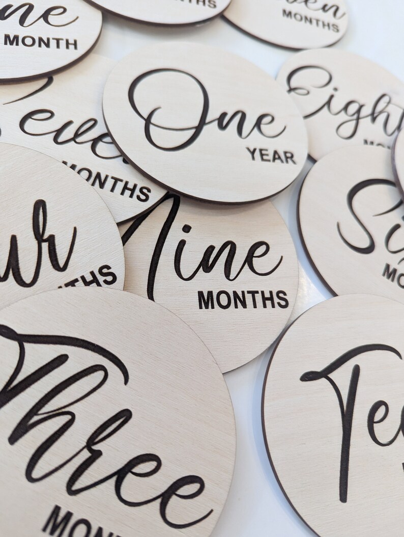 Digital File Monthly Milestone SVG Milestone Discs Svg - Etsy