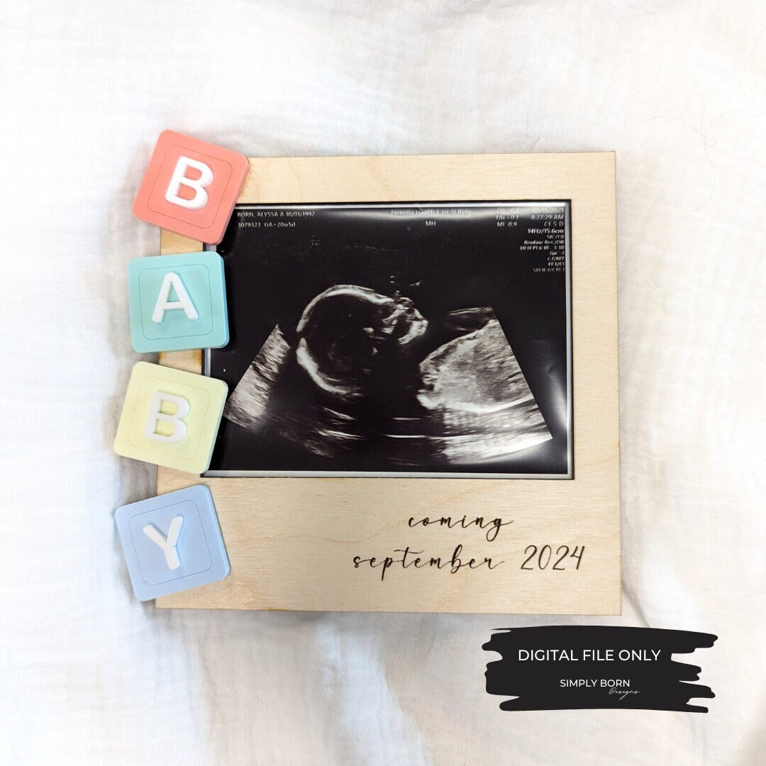 Ultrasound Fridge Magnet Svg, Coming Soon Svg, Baby Blocks Svg, Baby ...