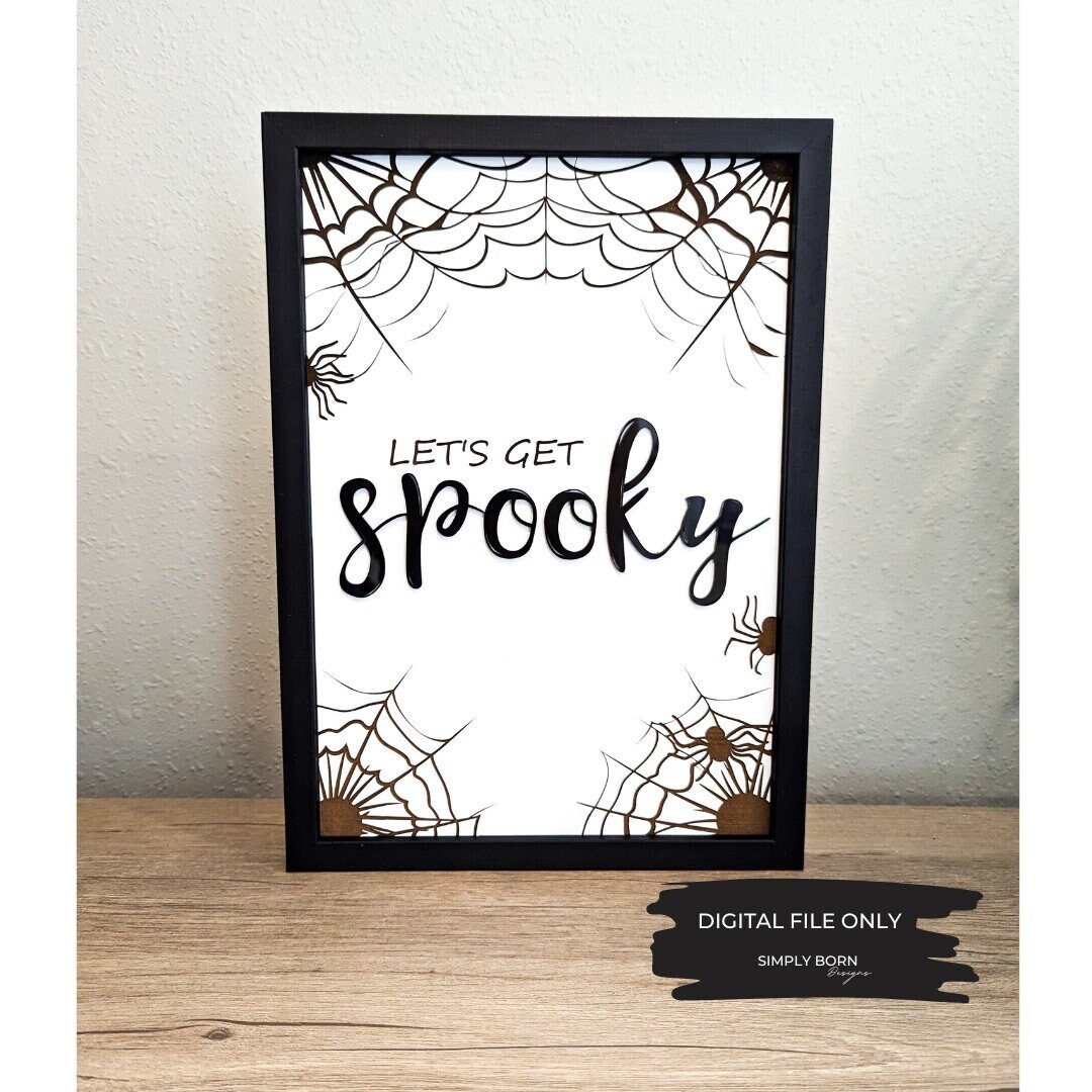 Spooky Season Svg, Let's Get Spooky Sign Svg, Cute Halloween SVG ...
