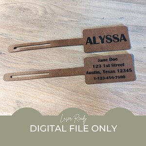 Baggage Tag SVG, Travel Tag SVG, Bag Tag SVG, Luggage Tag File, Leather ...