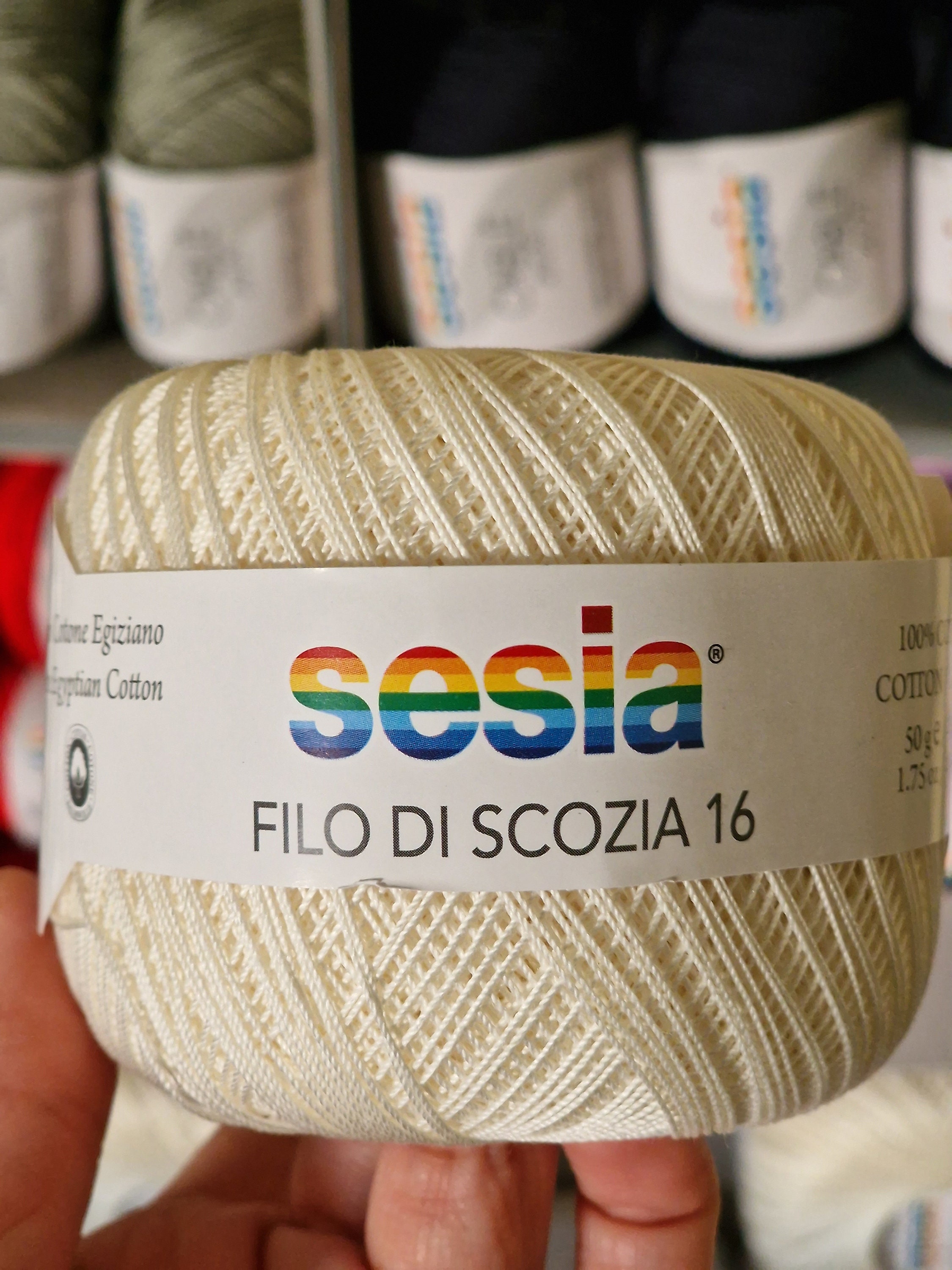 Pure Egyptian Cotton Scottish Thread Sesia Manufactures Fine Cotton ...