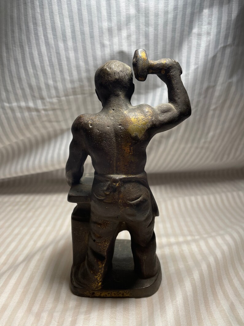 Antique Cast Iron Black Smith - Etsy