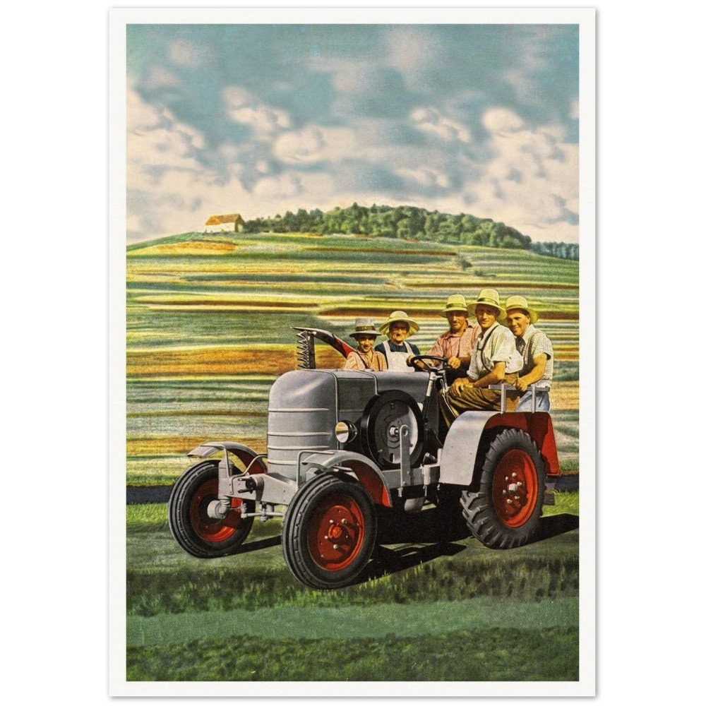 Vintage Advertising Poster Reprint Poster Tractor - Etsy