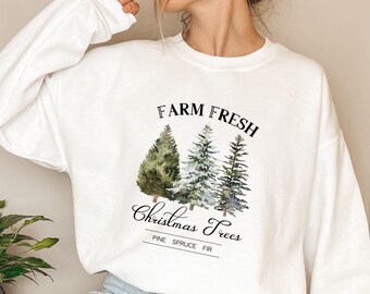 Christmas Tree Farm Sweater - Etsy