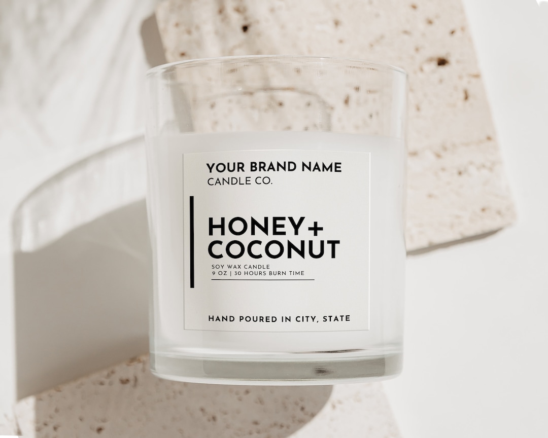 Editable Candle Label Template, Printable Candle Label, DIY Candle ...