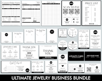 Editable Jewelry Display Card Template, Small Business Packaging ...