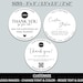 Editable Thank You Stickers Bundle, Printable Thank You Cards, Small ...