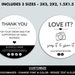 Thank You Sticker Bundle, Editable Snap and Share Label, Printable ...