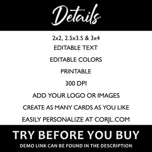 Editable Jewelry Display Card Template, Small Business Packaging ...