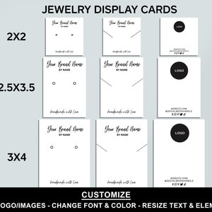 Jewelry Business Bundle, Editable Jewelry Care Instructions, Necklace ...