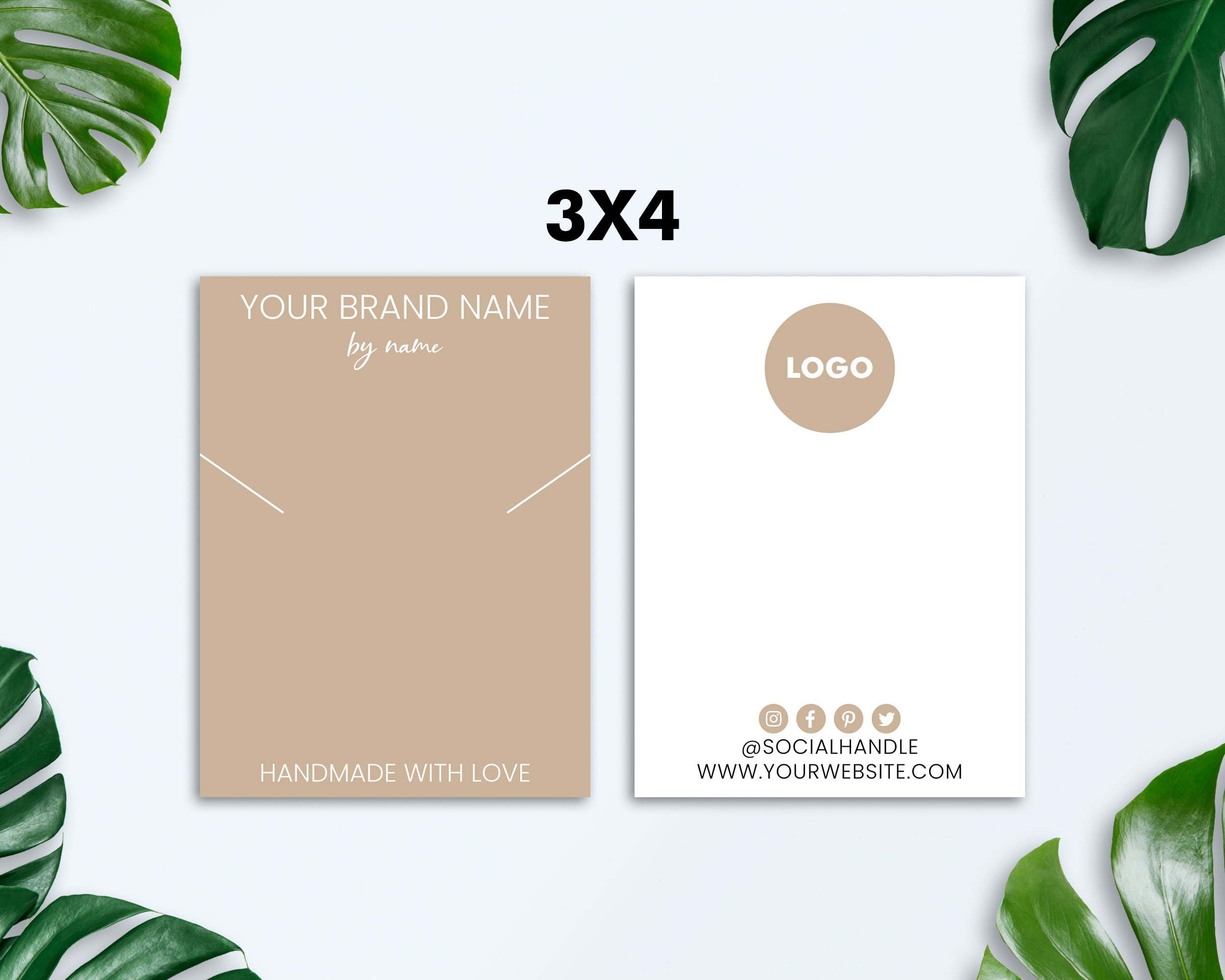 Editable Jewelry Display Card Template Small Business - Etsy Australia