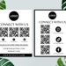 Editable Social Media Sign Template, QR Code Sign, Printable Social ...