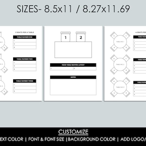 Wedding Table Seating Planner, Round Table Seating Chart, Event ...