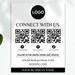 Editable Social Media Sign Template, QR Code Sign, Printable Social ...