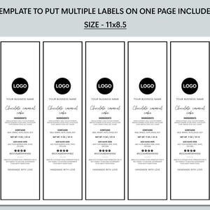 Editable Mini Cake Tin Label, Printable Bakery Label, DIY, Custom Mini ...