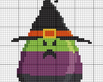 Pattern-happy Hollow 9 Patch Row 2 Only-cross Stitch Pattern-bats ...