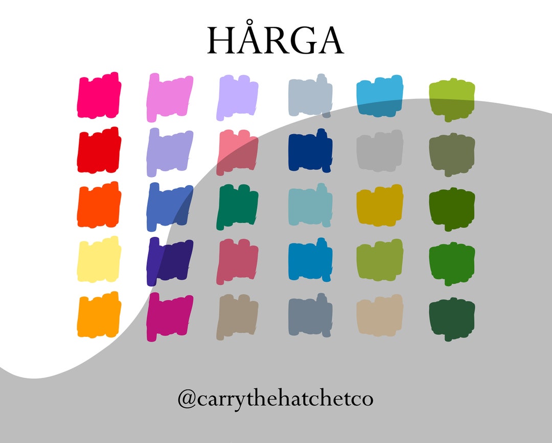 Hårga Midsommar Color Palette Procreate Palette Color - Etsy Israel