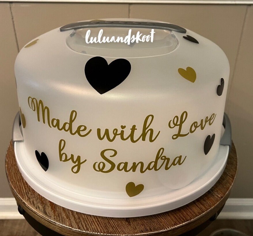 Personalized Cake Carrier: 12" Dessert Carrier - Etsy
