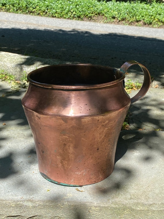 Copper Pot or Planter Outdoor Garden Decor - Etsy