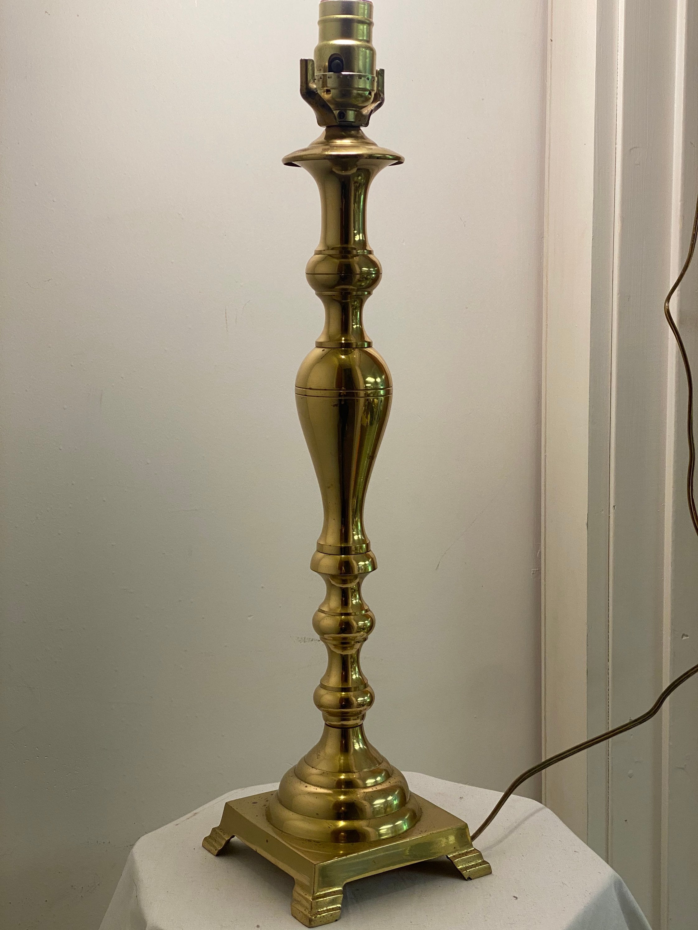 Stiffel 3 Way Candlestick Vintage Brass Lamp - Etsy