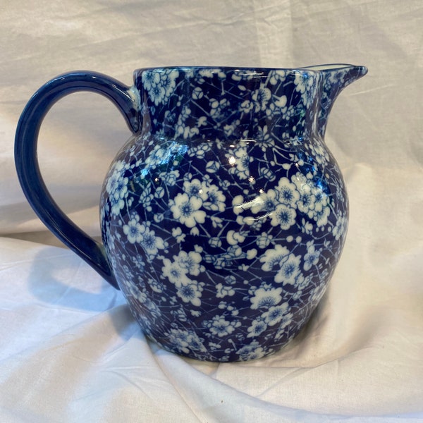Blue Ceramic Pitcher - Etsy