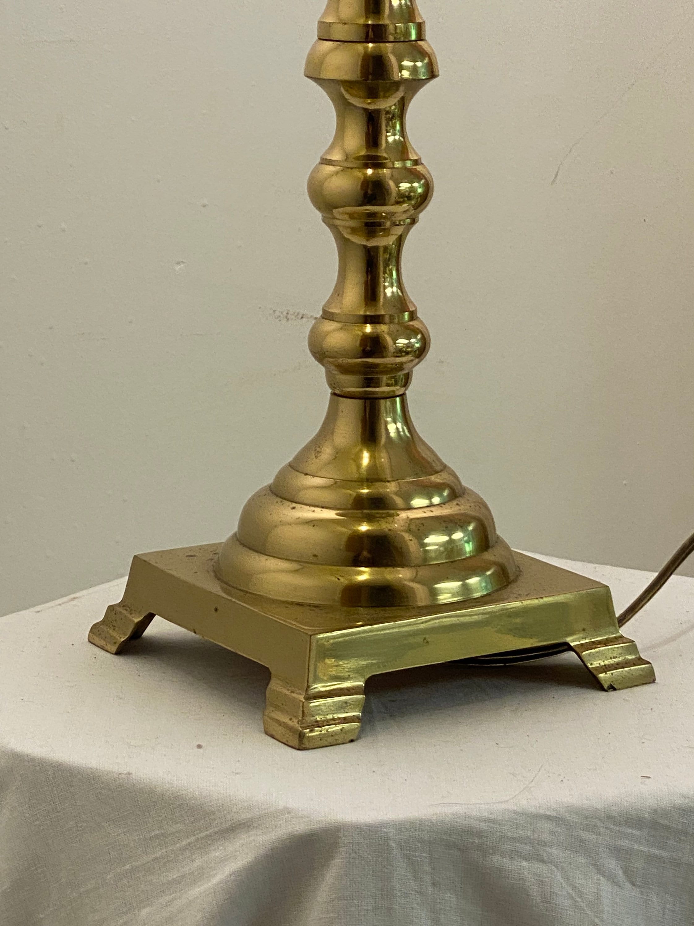 Stiffel 3 Way Candlestick Vintage Brass Lamp - Etsy