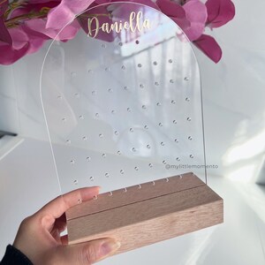 Personalised Earring Stand, Earring Display Stand, Jewellery Stand ...