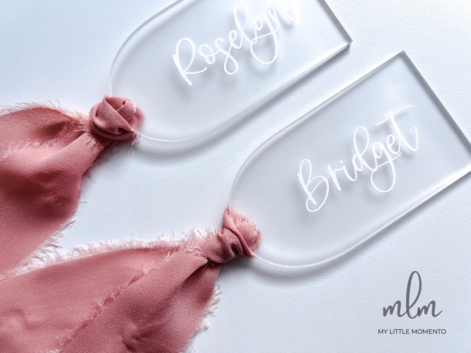 Luggage Tag Place Cards, Bookmark Place Cards, Ribbon Name Tags, Event ...