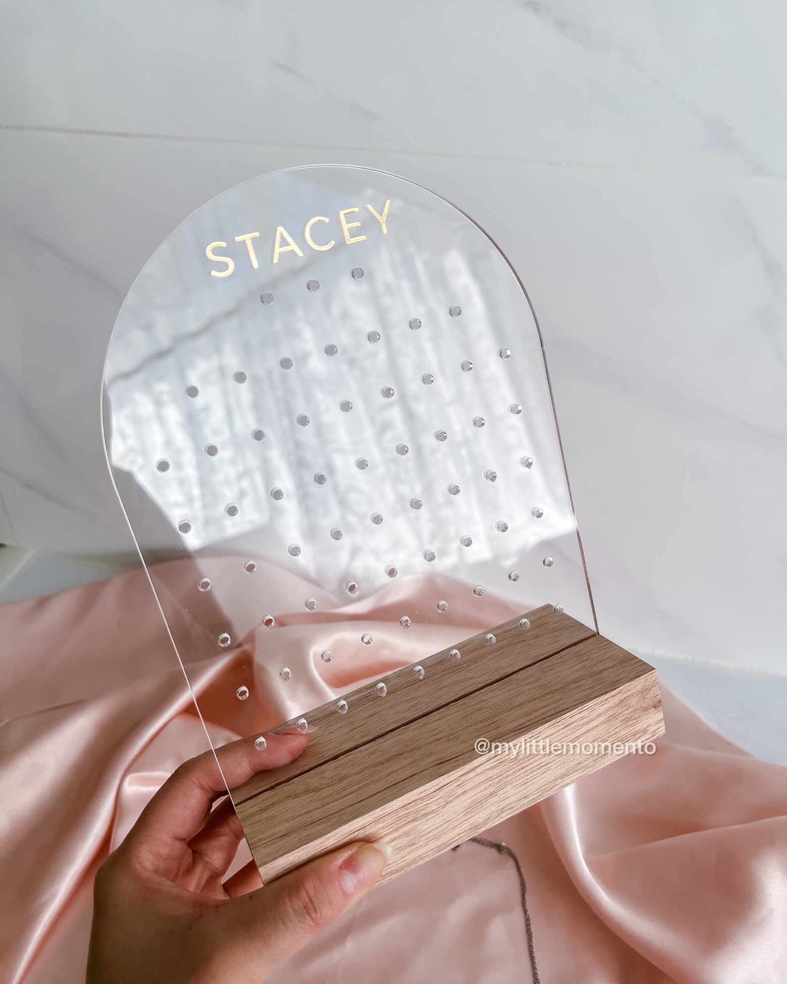 Personalised Earring Stand, Earring Display Stand, Jewellery Stand ...