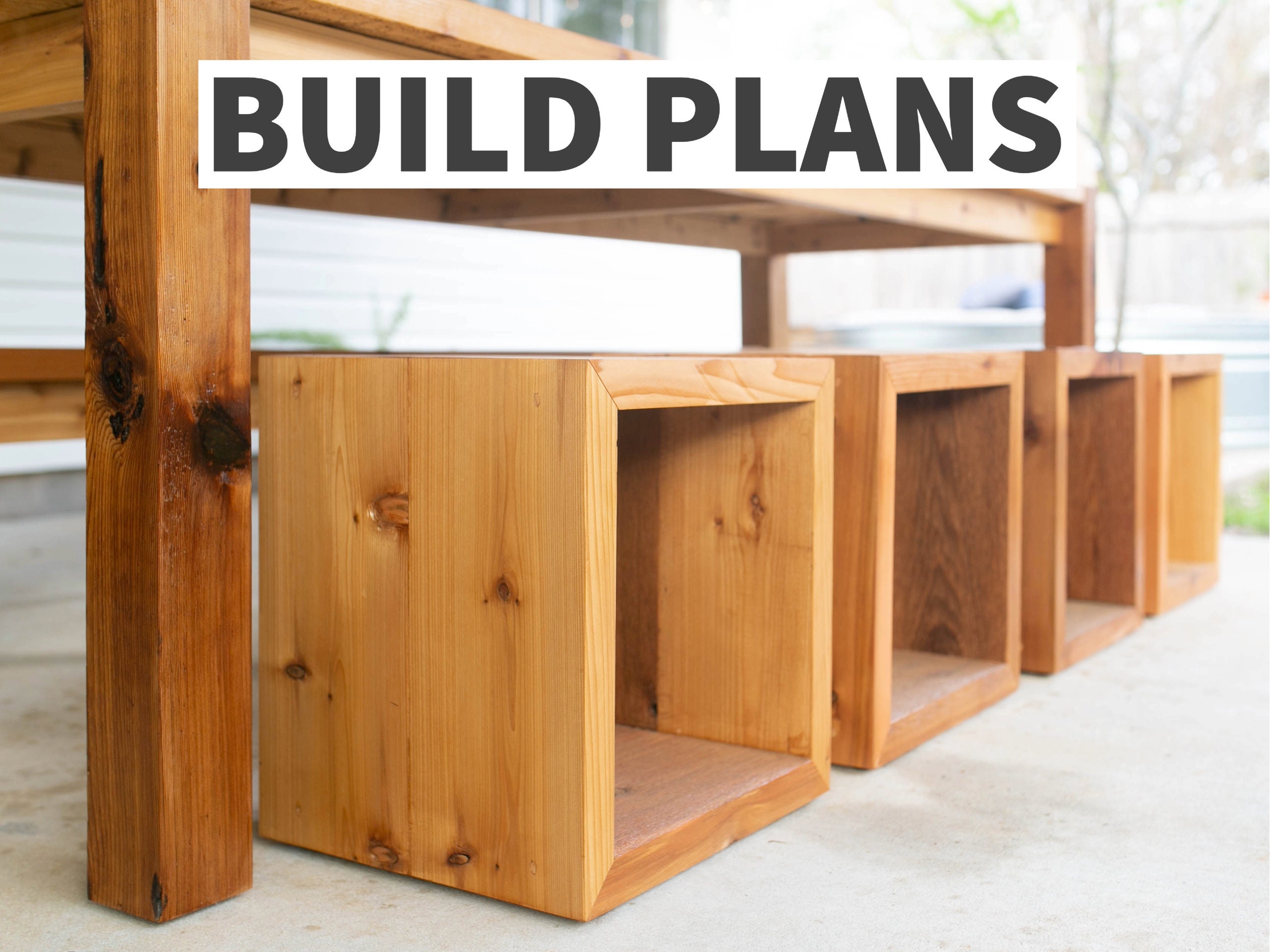 Cube Stool Build Plans - Etsy