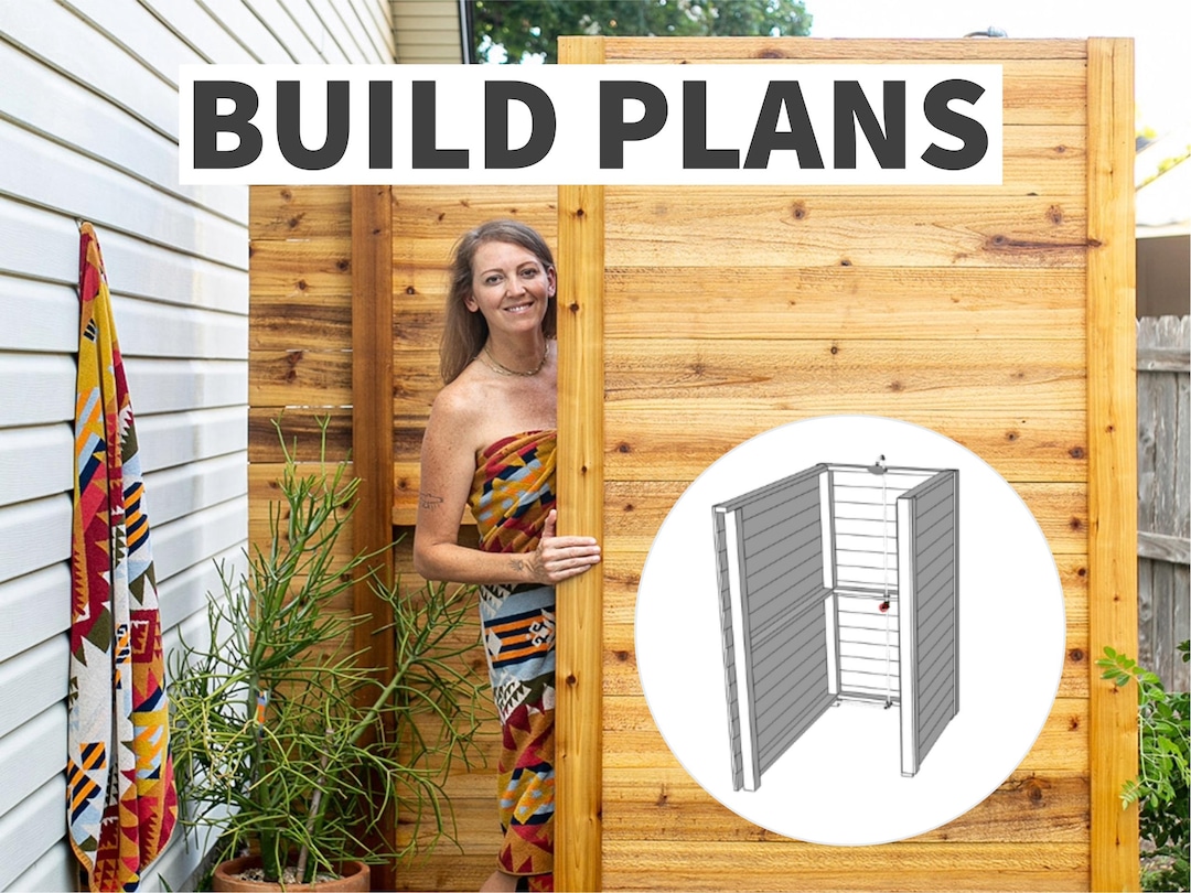 Outdoor Shower Build Plans – DIY Backyard Shower With Hot Water Option ...