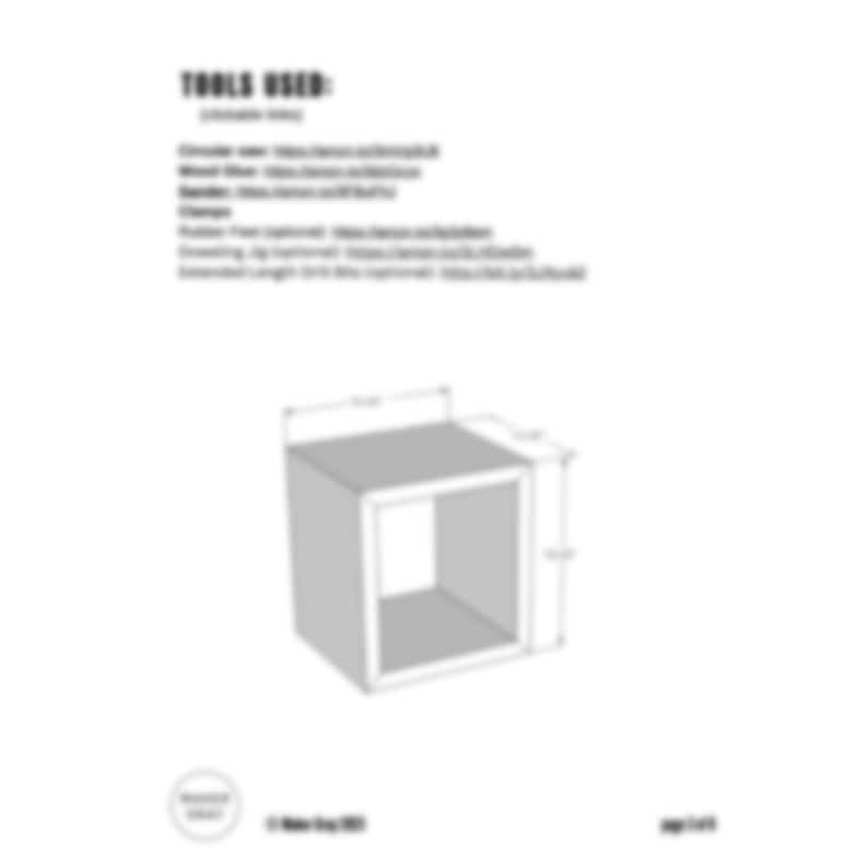 Cube Stool Build Plans - Etsy