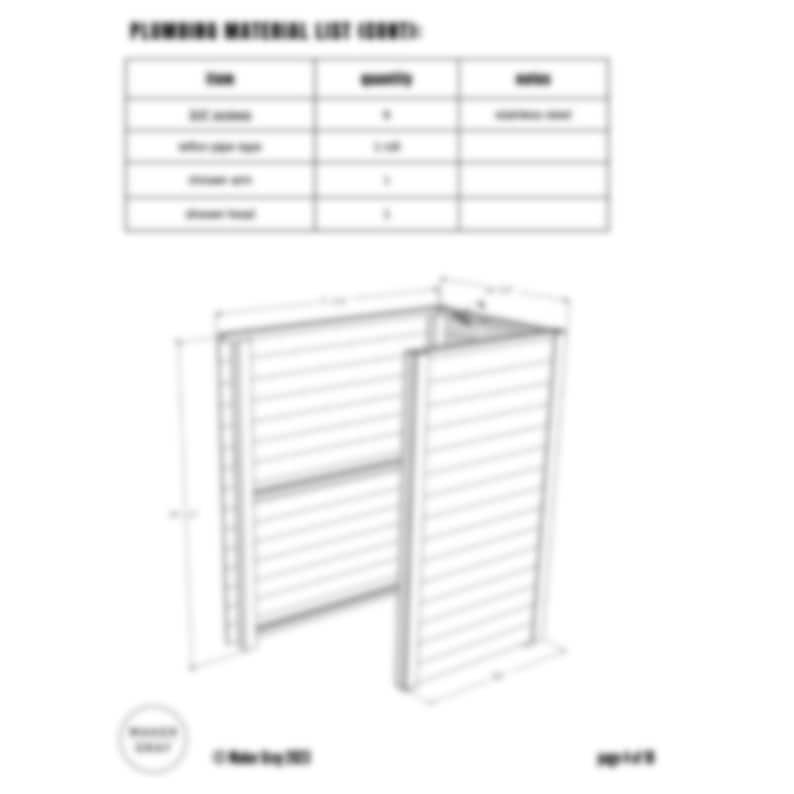 Outdoor Shower Build Plans – DIY Backyard Shower With Hot Water Option ...