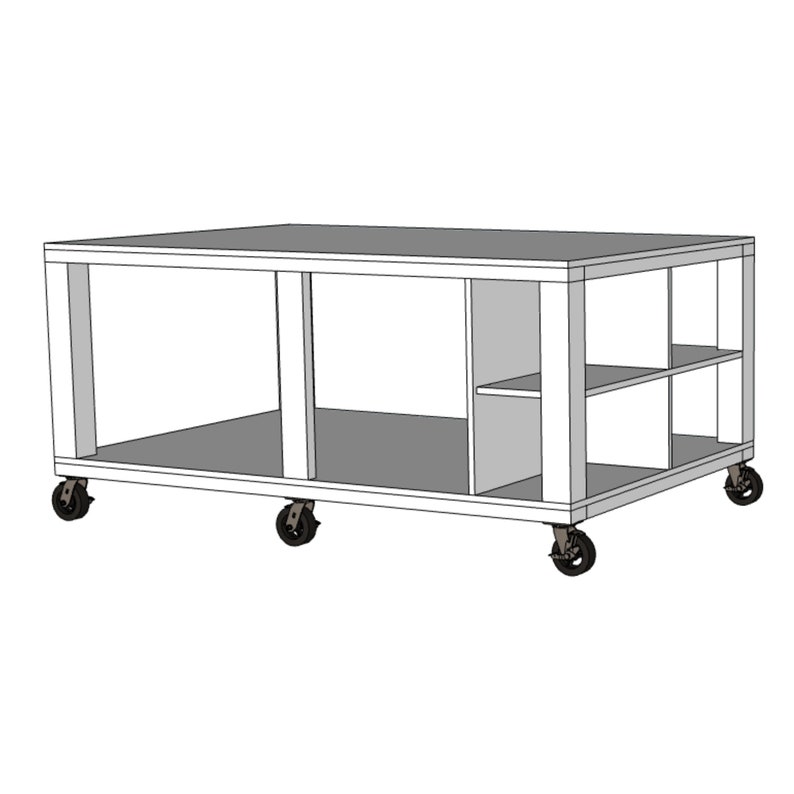 Mobile Workbench Plans – DIY Garage or Workshop Table | PDF Build Plans ...