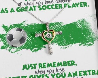 Soccer Cross Necklace - Etsy