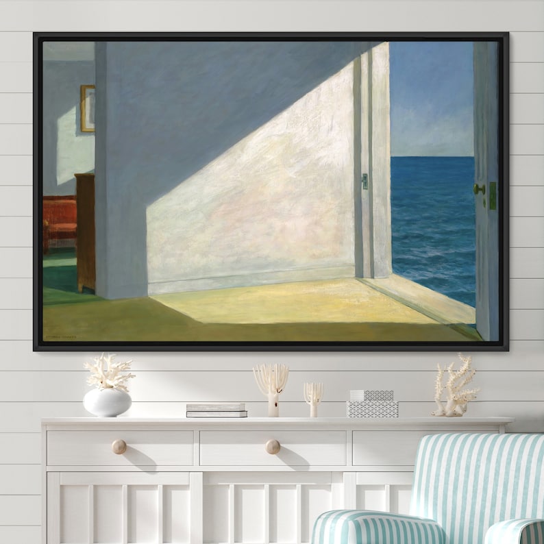 Edward Hopper Rooms by the Sea 1951 Framed Canvas Print - Etsy