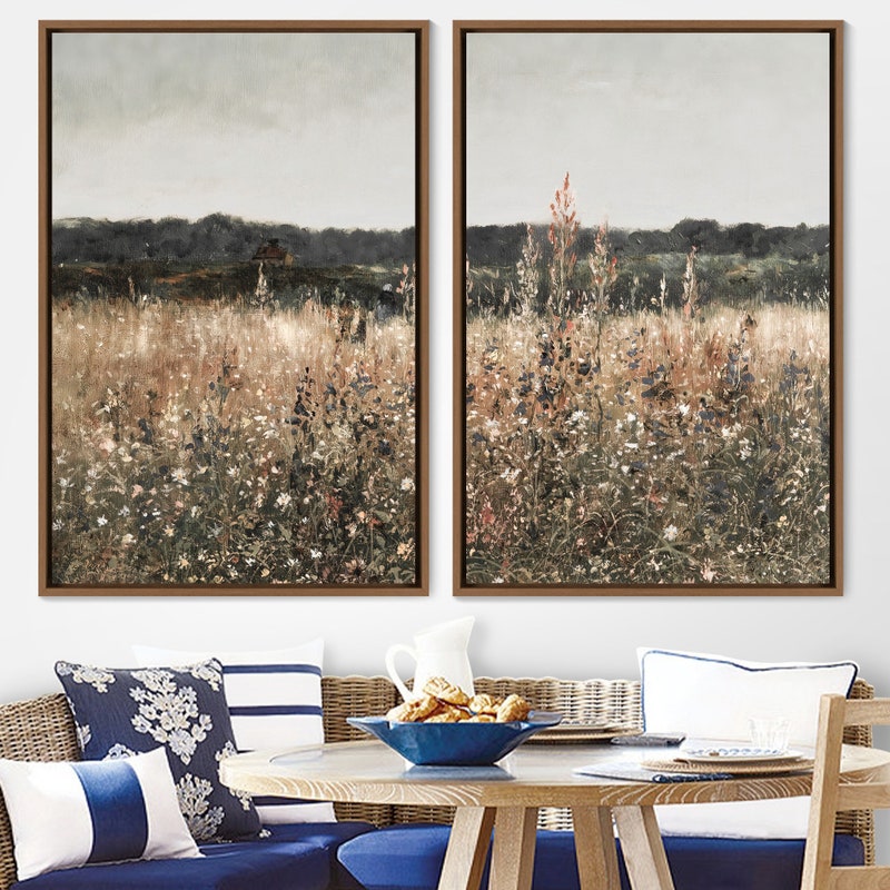 Gold Canvas Art Landscape - Etsy