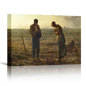 The Angelus by Jean-francois Millet Canvas Print Wall Art Famous ...