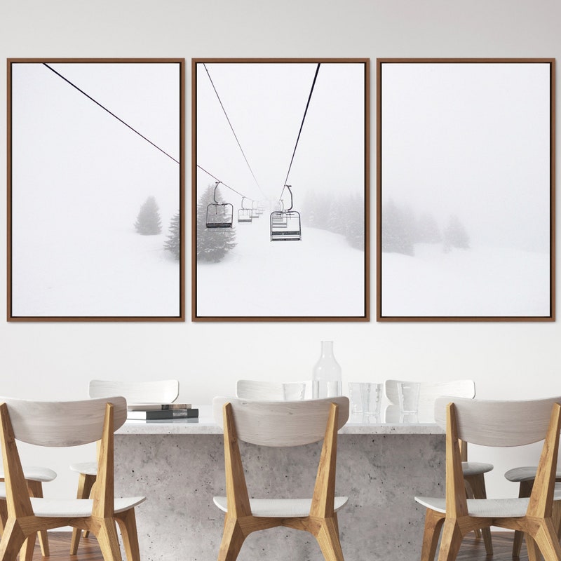 Large Snowy Canvas Print - Etsy