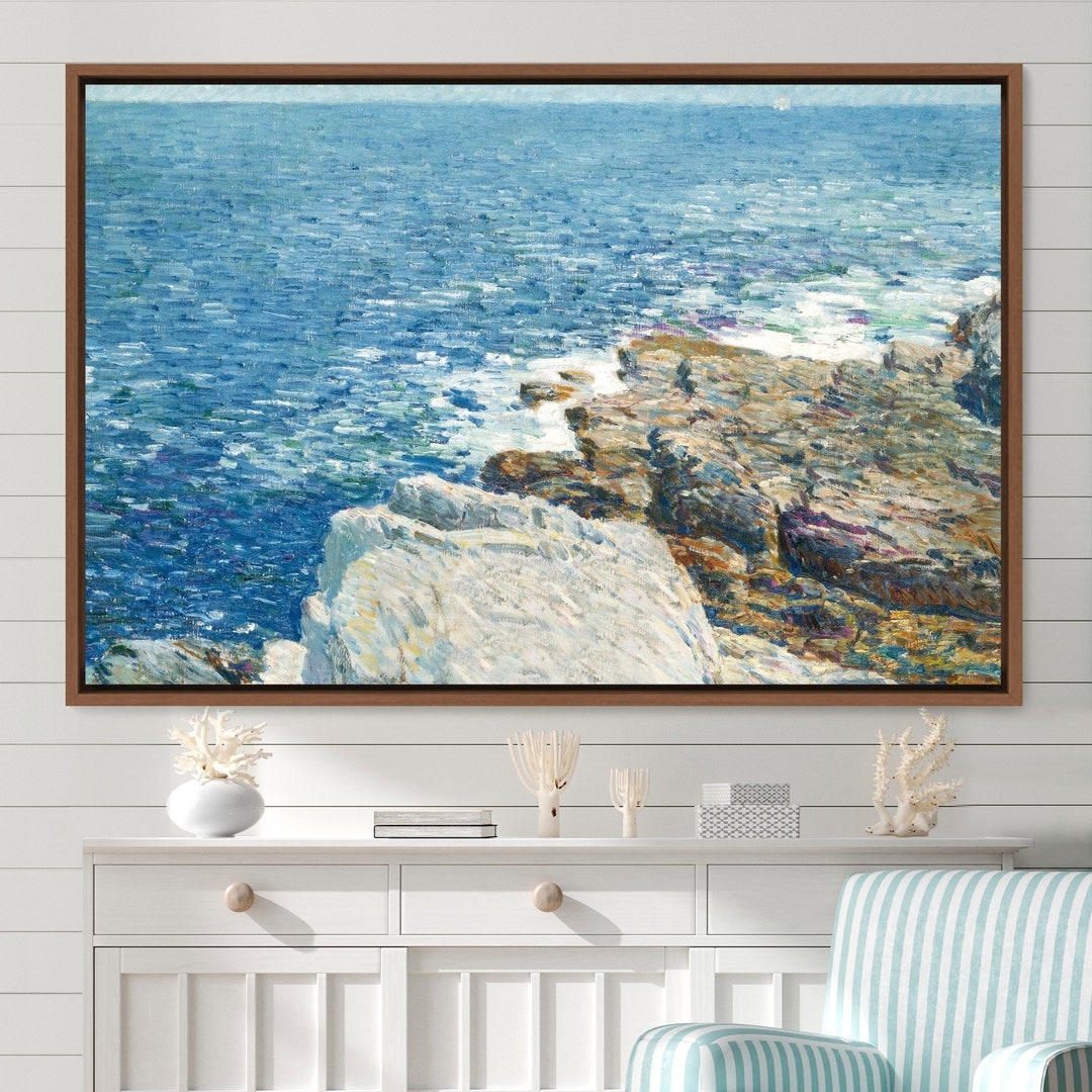 Childe Hassam Framed Canvas Print | the South Ledges Appledore, Frame ...