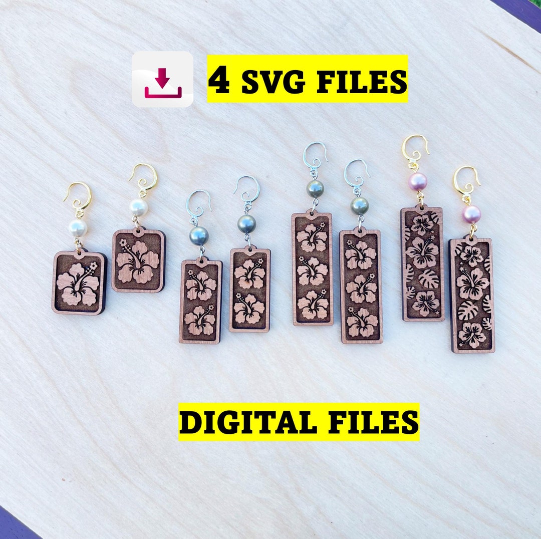Polynesian Tribal Hawaiian SVG Earrings File / Laser Cut and Earring ...