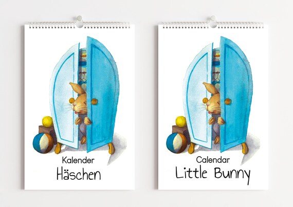 Little Bunny Calendar/planner for Children in DIN A4 - Etsy