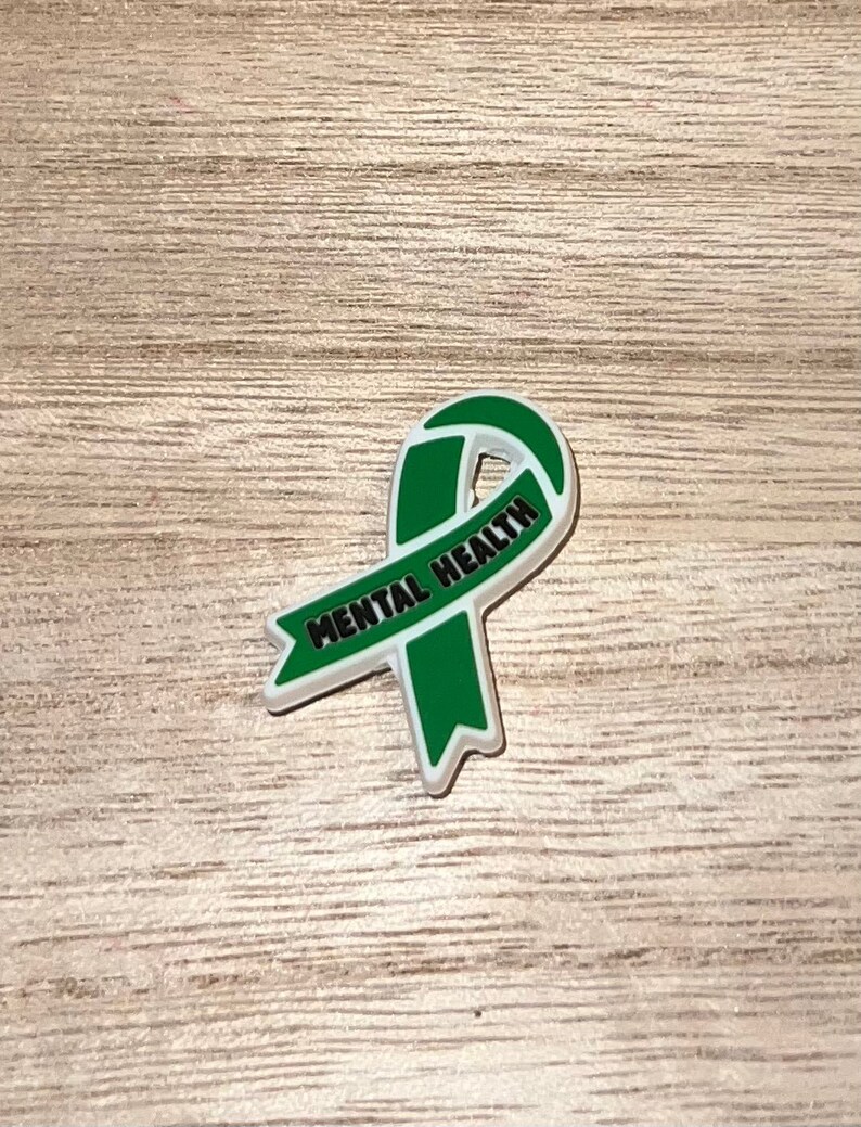 Mental Health Ribbon Silicone Focal Bead - Etsy